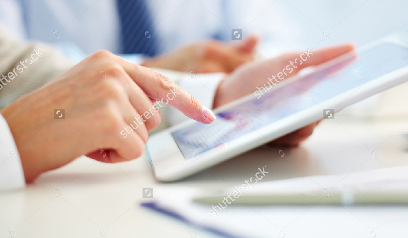 stock-photo-female-office-worker-using-touchpad-107715224-edit ...